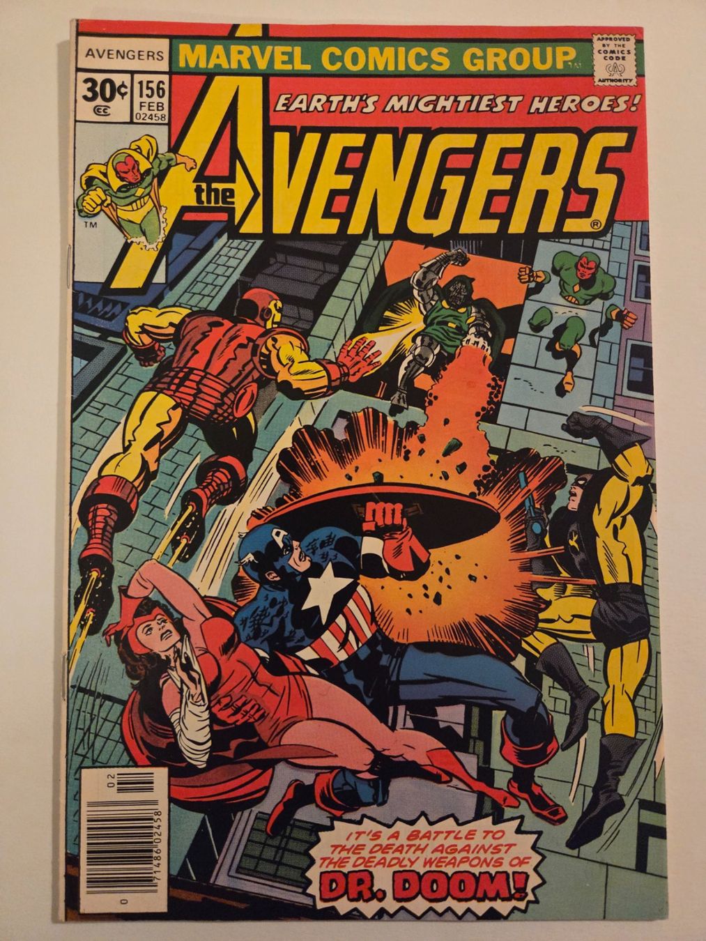AVENGERS #156 (Marvel, 1977) Dr. Doom! Jack Kirby! (Gebraucht) in ...