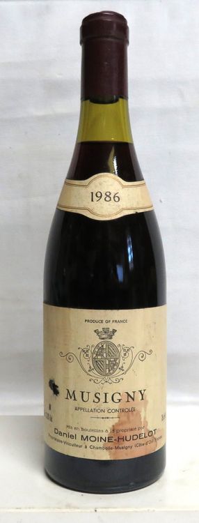 Wein Genuss Rotwein Musigny AOC 1986 Daniel Moine - Hudelot (Neu ...