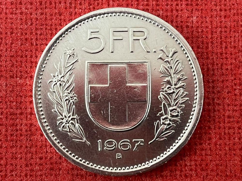 5 Franken 1967 Silber TOP | Kaufen auf Ricardo