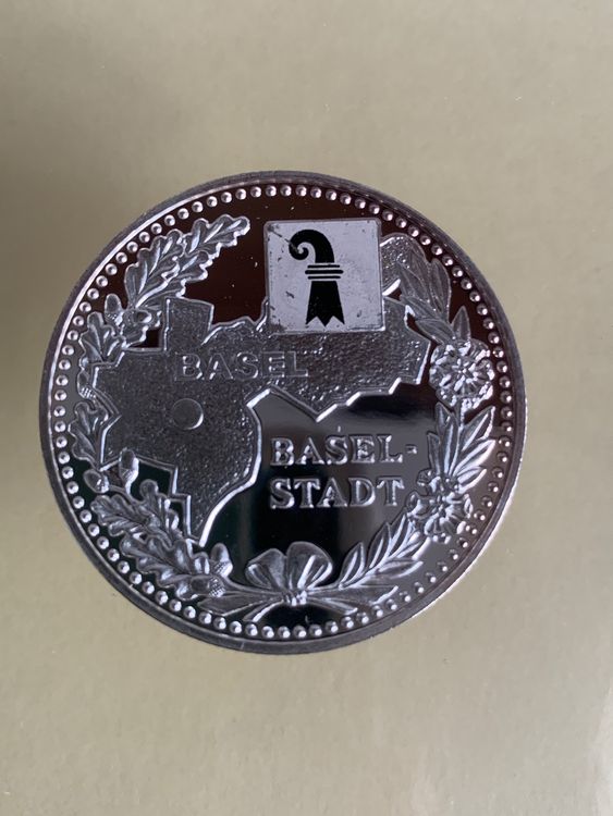 BASEL-STADT - Silber 999 - 1 UNZE - Polierte Platte | Kaufen auf Ricardo