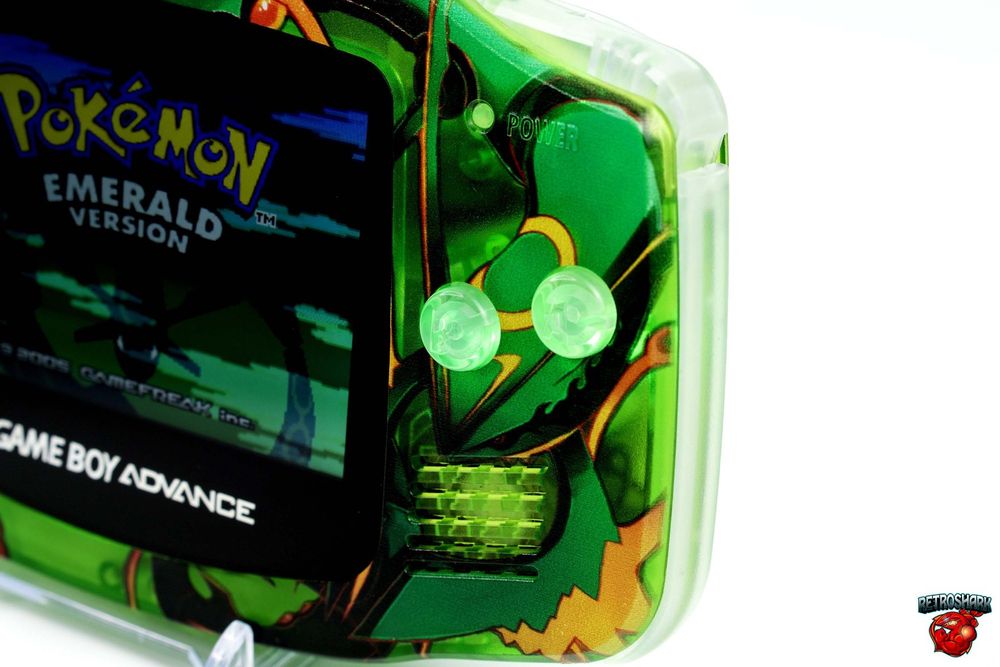 GameBoy Advance IPS Pokémon Rayquaza Edition with LED Button (D ...