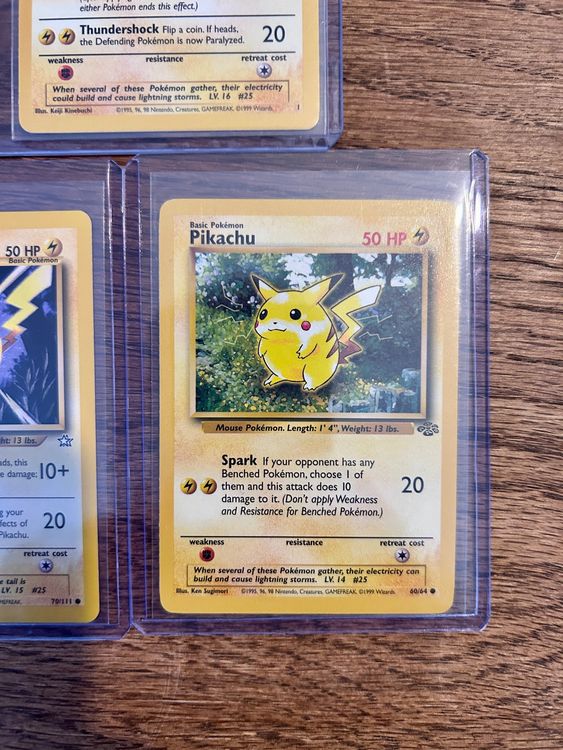 Vintage Pokemon Pikachu Karten (Gebraucht) in Zürich für CHF 16 – mit ...