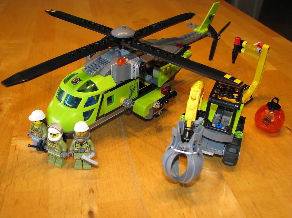 Lego City Volcano Explorer 60123 Volcano Supply Helicopter (Gebraucht ...