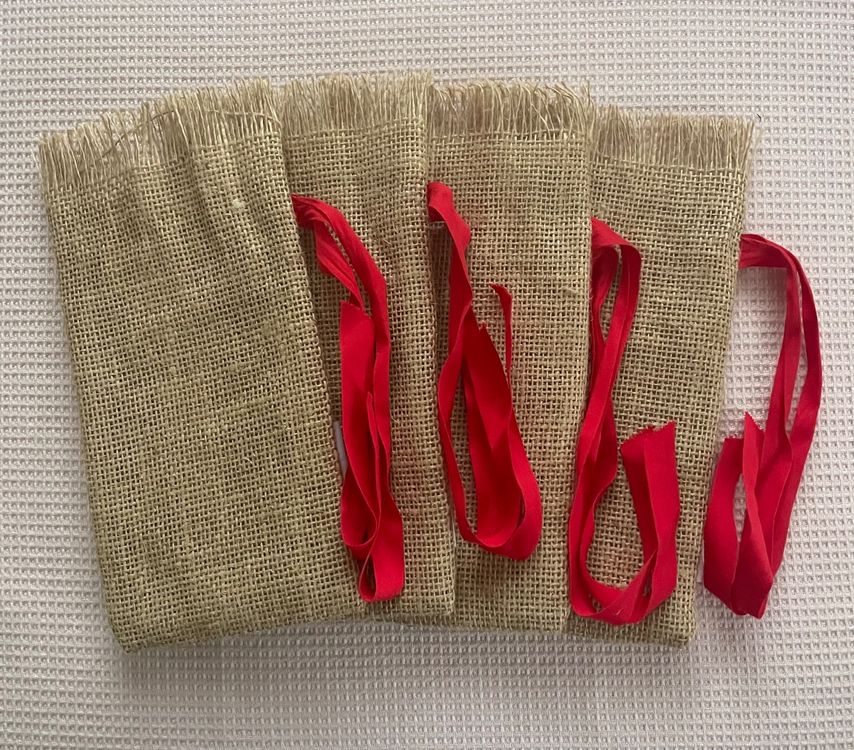 4 Stück Jutesäckli / Samichlaus Säckli / Klaussäckli | Kaufen auf Ricardo