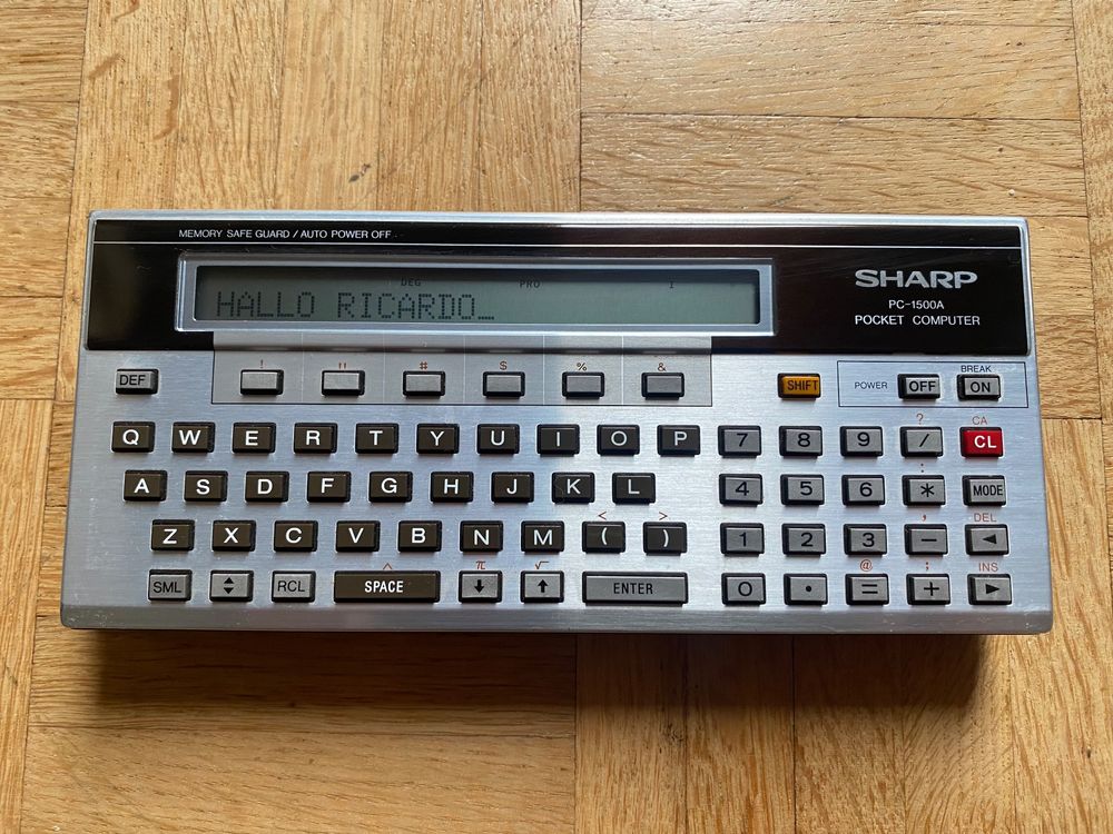 Sharp PC-1500A Pocket Computer mit Basic | Kaufen auf Ricardo
