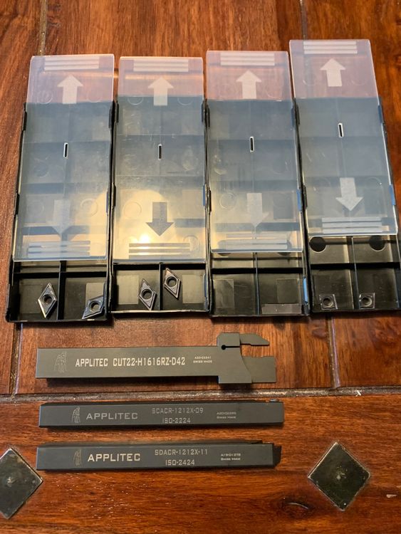 NEU! 3 Applitec Werkzeughalter, mit Wendeplatten | Kaufen auf Ricardo