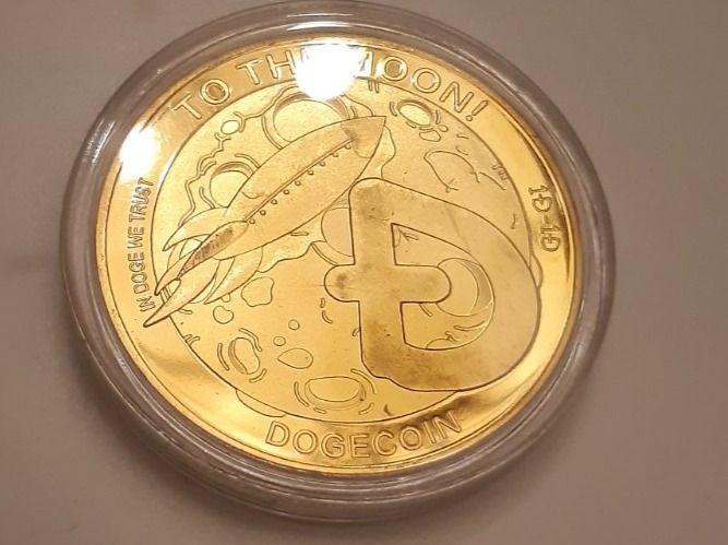 Dogecoin GOLD to the moon - NEUF avec boite (Neu (gemäss Beschreibung ...