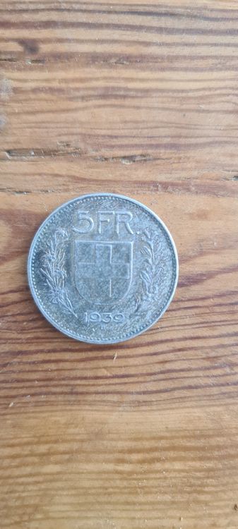 5 Franken 1939 | Kaufen auf Ricardo