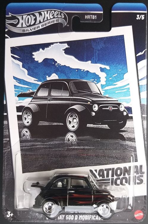 Hot Wheels Silver Series National Icons Fiat 500D Modificado (Neuf avec ...