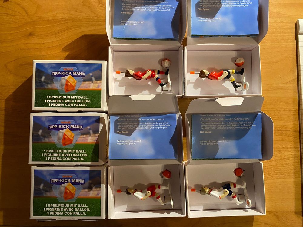 Migros Tipp-Kick Mania - 7 Spielfiguren - NEU | Kaufen auf Ricardo
