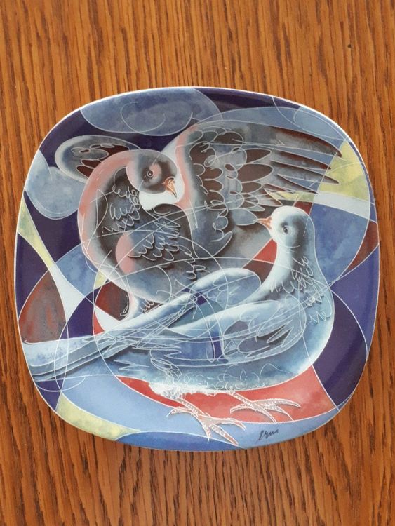 Rosenthal Porzellan Wandteller von Hans Erni, Friedenstauben (Gebraucht) in Zürich für CHF 19.5 ...