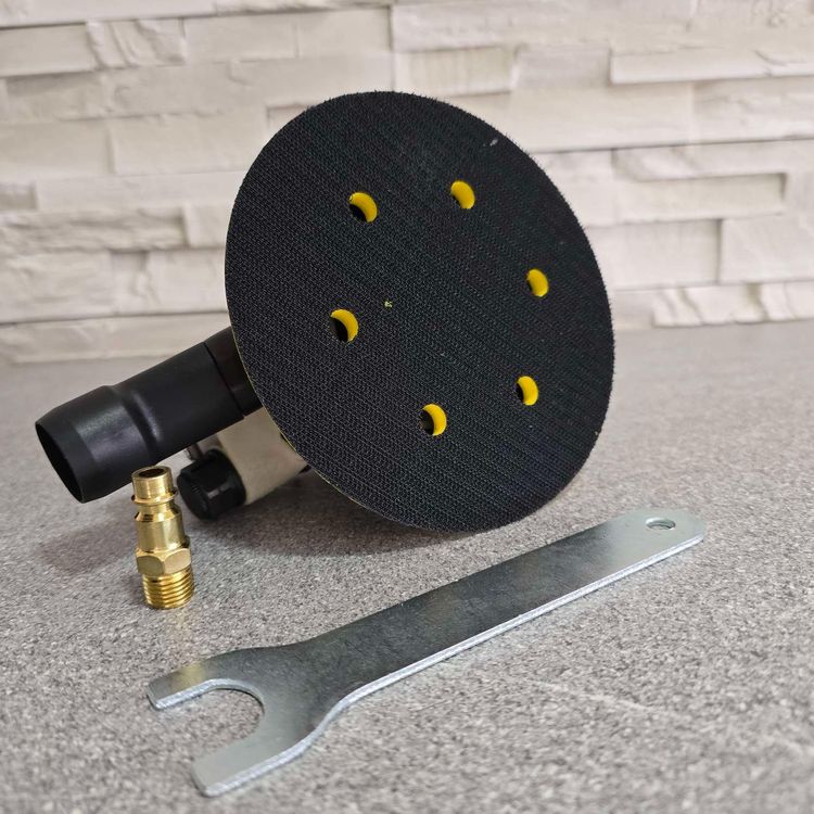 Druckluft Exzenterschleifer 152 mm 6-fach Klett Schleifer (Neu (gemäss ...