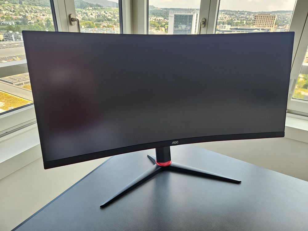 AOC curved Screen - AOC CU34G2X/BK 3440 x 1440 Pixels, 34 " (Gebraucht ...
