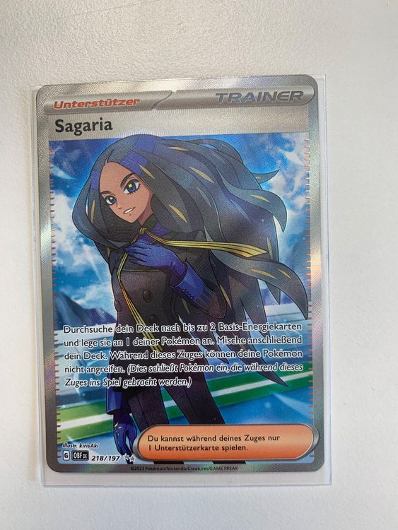 Pokémon-Karte: Sagaria (218/197 | OBF/DE) (Neu (gemäss Beschreibung ...