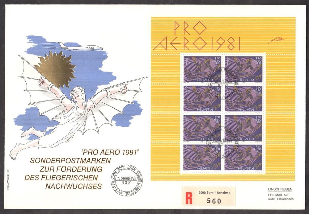 Grossbrief Pro Aero Block ET-gest. (Gebraucht) in Walzenhausen für CHF 5 – mit Lieferung auf ...