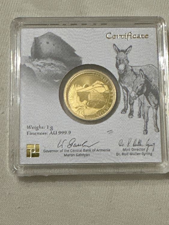 Gold Münze (Neu und originalverpackt) in Zürich für CHF 84 – mit ...
