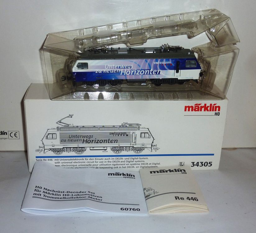 Märklin 34305 - Re 446 Swisscom-SOB - Digital Decoder 60760 (Neu ...