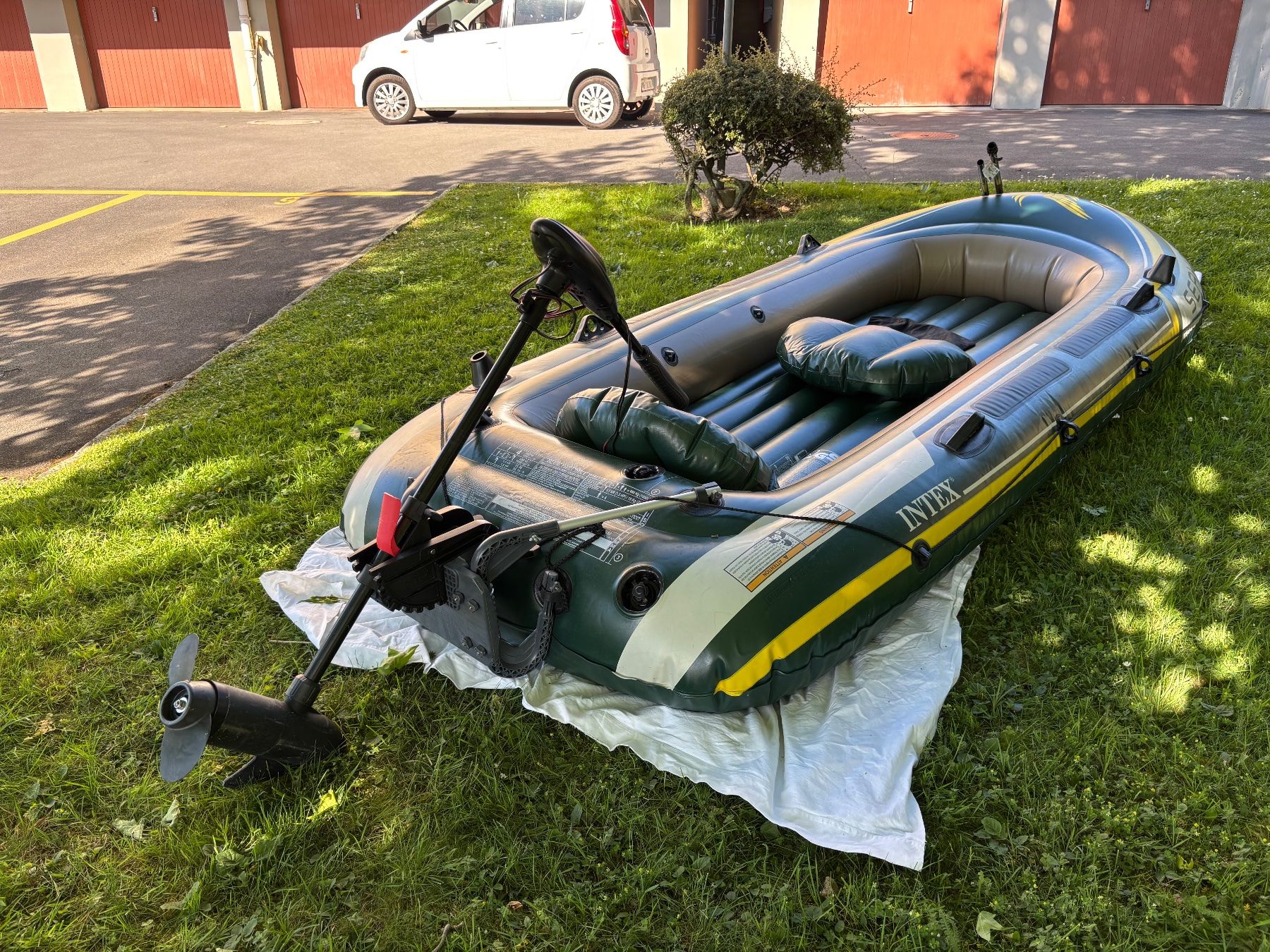 Bateau pneumatique Seahawk et moteur électrique - Parfait... (Gebraucht ...