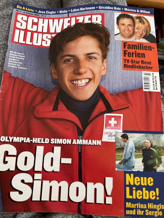 Schweizer Illustrierte 11.2.2002 hingis Simon ammann (D'occasion) à ...