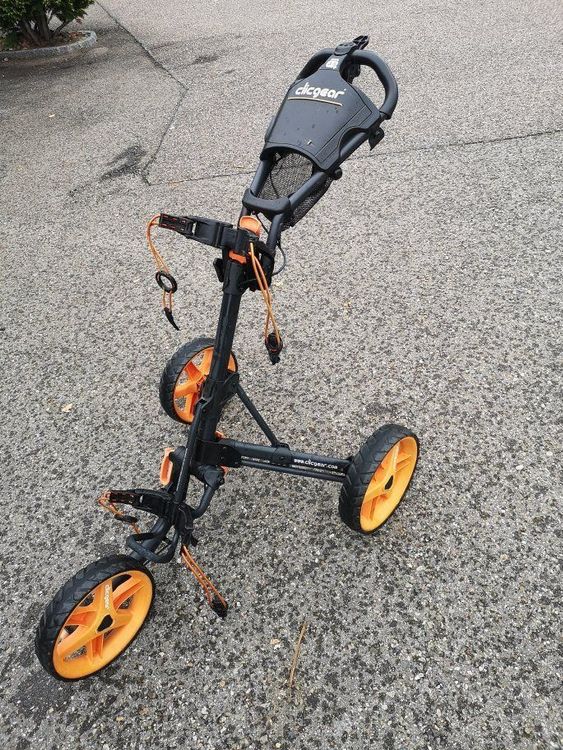 Golf Trolley clicgear 3.5, Räder orange | Kaufen auf Ricardo