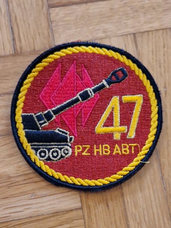 Pz Hb Abt 47 - Abzeichen Aufnäher Militär Armee (Gebraucht) in Dorf für ...