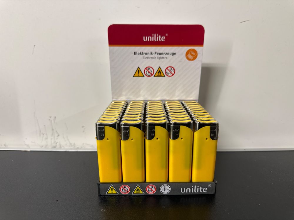 Neu Display Elektronik- Feuerzeug gelb (50x) (Neu und originalverpackt) in Inwil für CHF 6 – mit ...