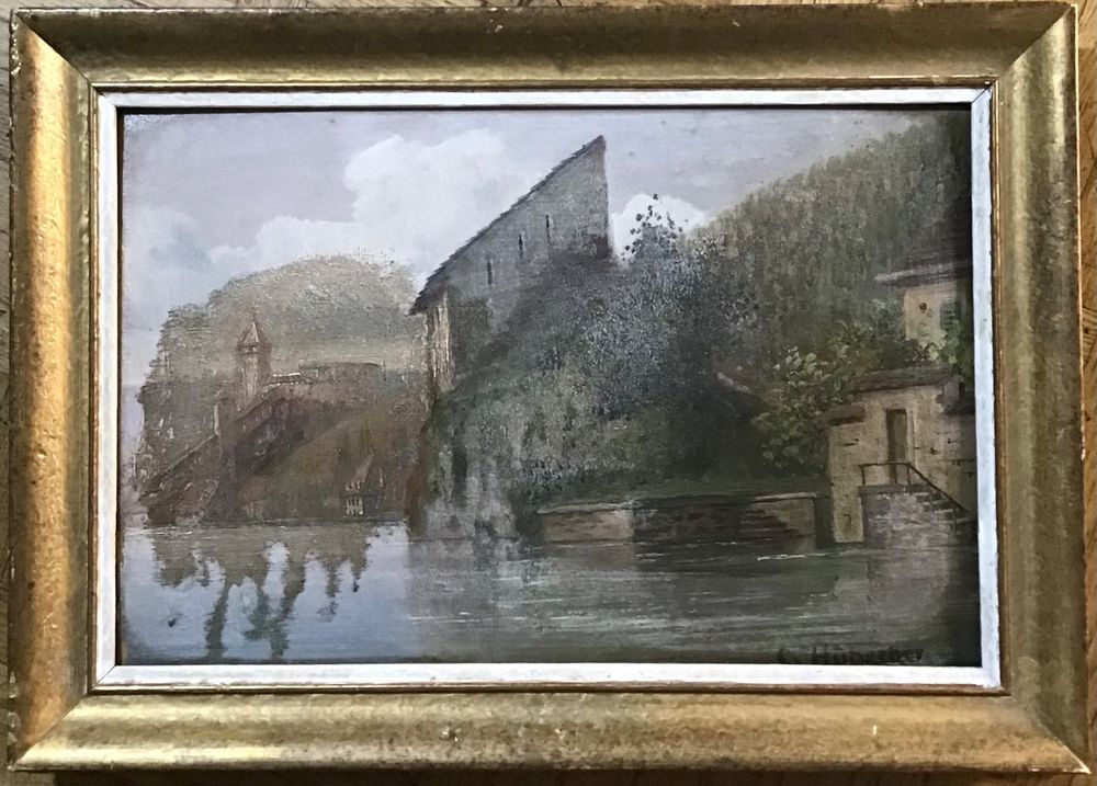 Landschaft Gemälde Unleserlich Signiert | Kaufen auf Ricardo