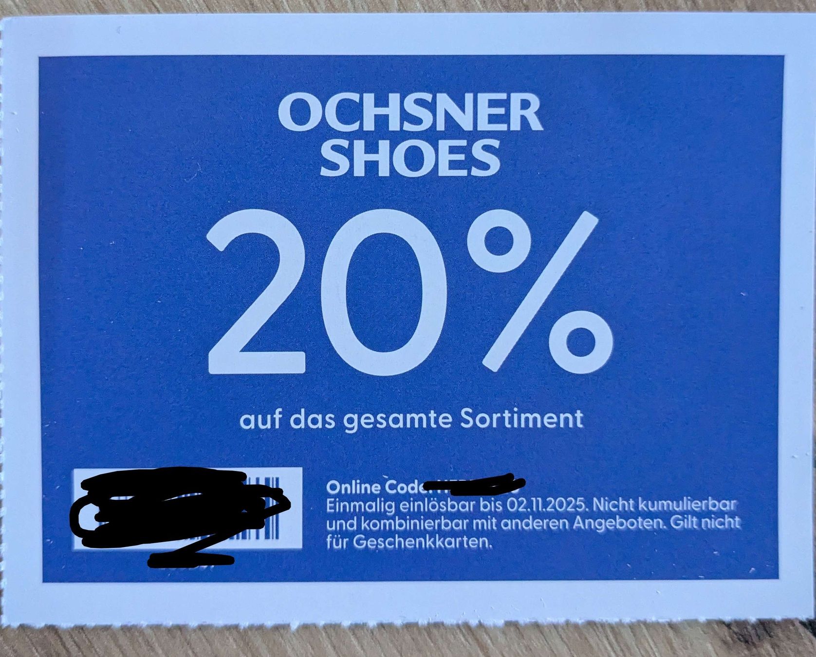 20% Rabatt auf Ochsner Shoes! Gültig bis 02.11.2025 (Neu (gemäss ...