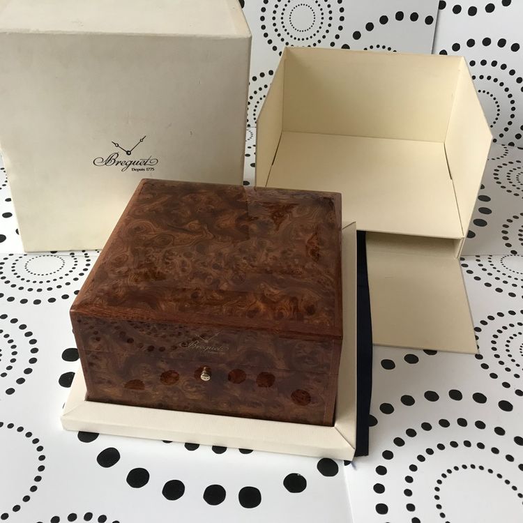 BREGUET ORIGINAL - WATCH CASE BOX ECRIN SCHACHTEL WOOD LUXUS (Gebraucht ...