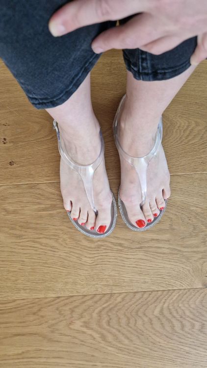 New Look Badesandale Transparent Gr. 39 | Kaufen auf Ricardo