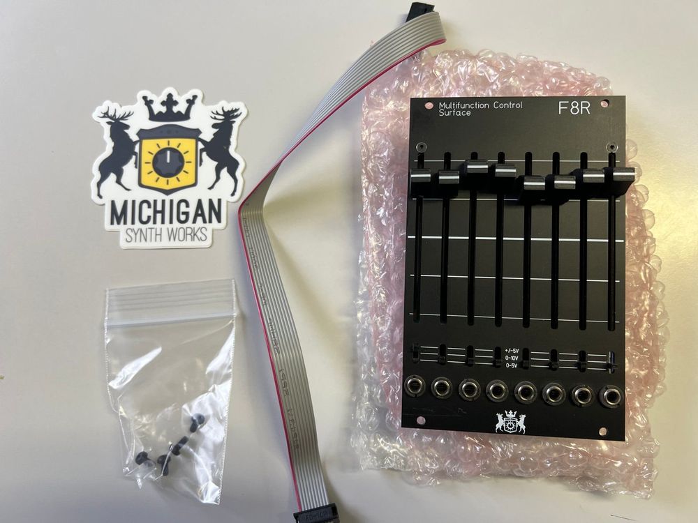 Michigan Synth Works F8R 8 Channel Fader Bank Eurorack Modul (Gebraucht ...