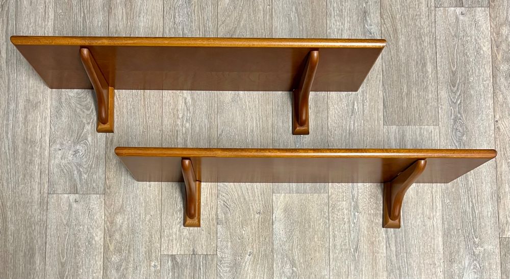 2 Stück Mid Century Teak Wand Tablar Wandregal | Kaufen auf Ricardo