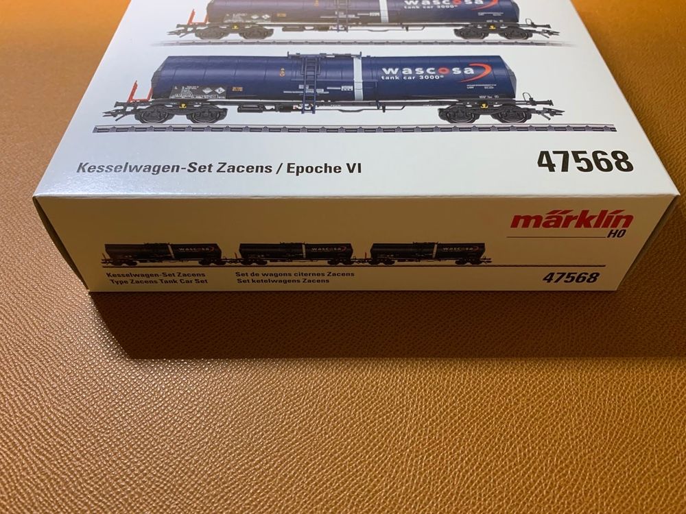 Märklin H0 47568 Wascosa Kesselwagen-Set Zacns SBB AC Analog (Neu und ...