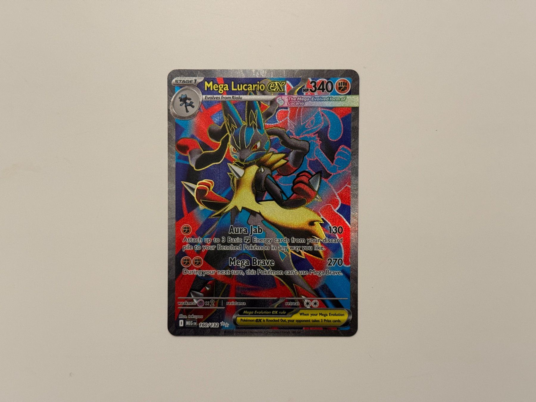 Mega Lucario Ex #160 Pokemon Mega Evolution (Neu und originalverpackt ...
