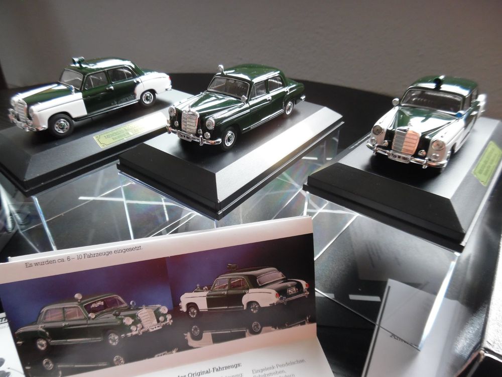 Faller Polizei Memory Cars Mercedes Benz 220 S Ponton in OVP (Gebraucht ...