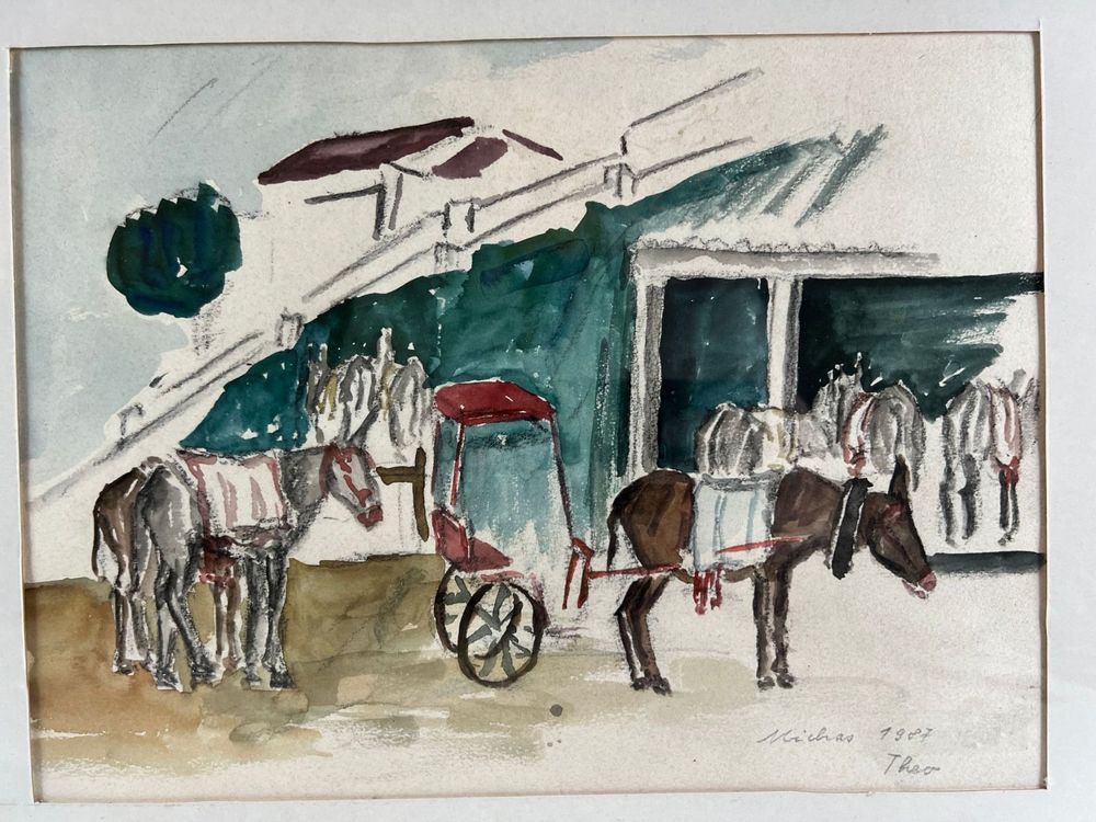 Esel Szene Aquarell Signiert. (Gebraucht) in Neuhausen am Rheinfall für CHF 10 – mit Lieferung ...