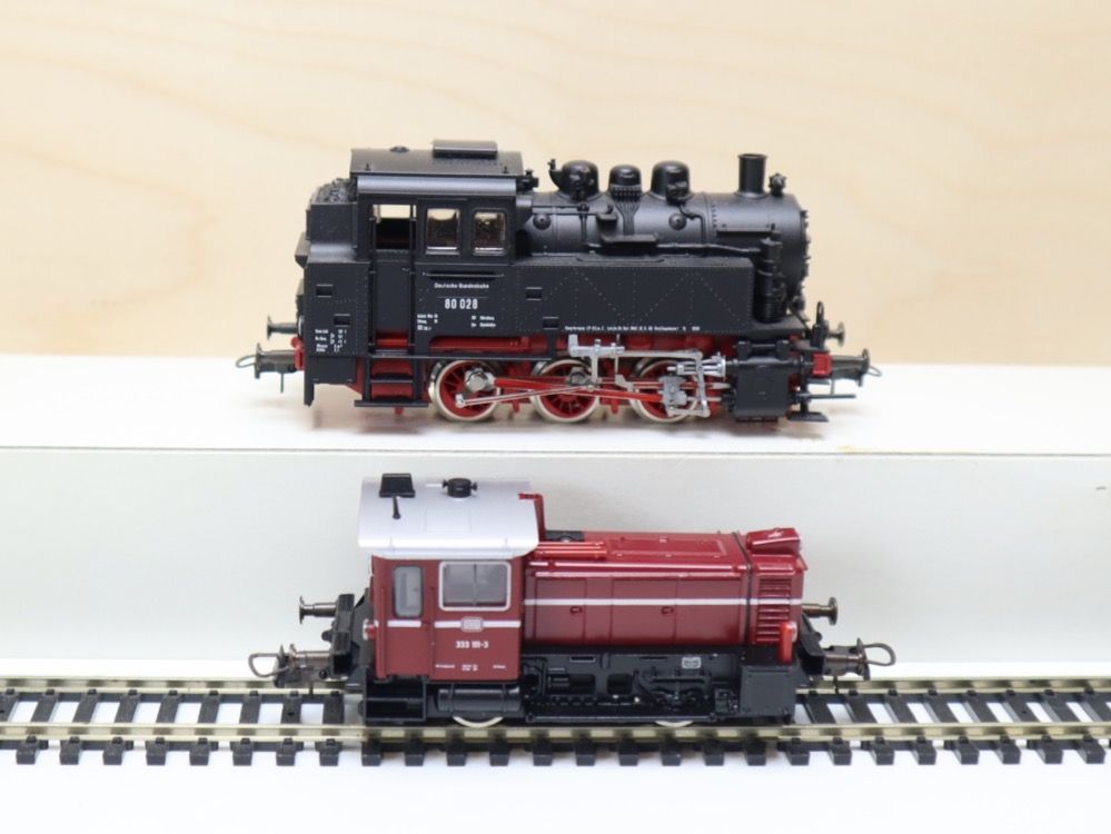 ROCO 2 x DB Dampf- und Diesellok BR 80 und 333 - H0 DC | Kaufen auf Ricardo