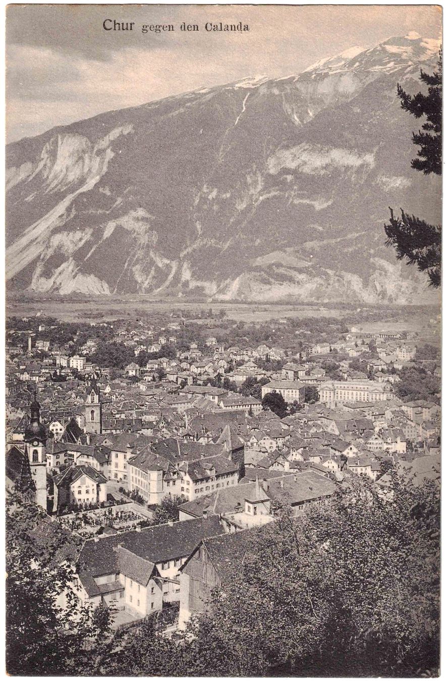 CHUR gegen den CALANDA (im Sommer) ca. 1910 (GR) (Gebraucht) in ...