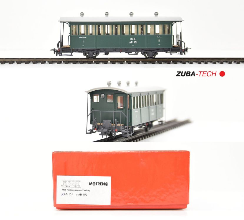 Motreno Plattformwagen der RhB Spur H0m mit OVP (Gebraucht) in St ...