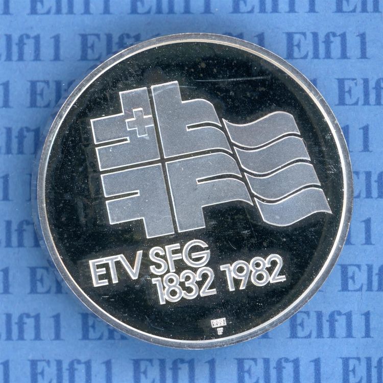 CHm___0.00 1982 150 Jahre ETV stgl Schweizer Medaille (Neu (gemäss Beschreibung)) in Widnau für ...