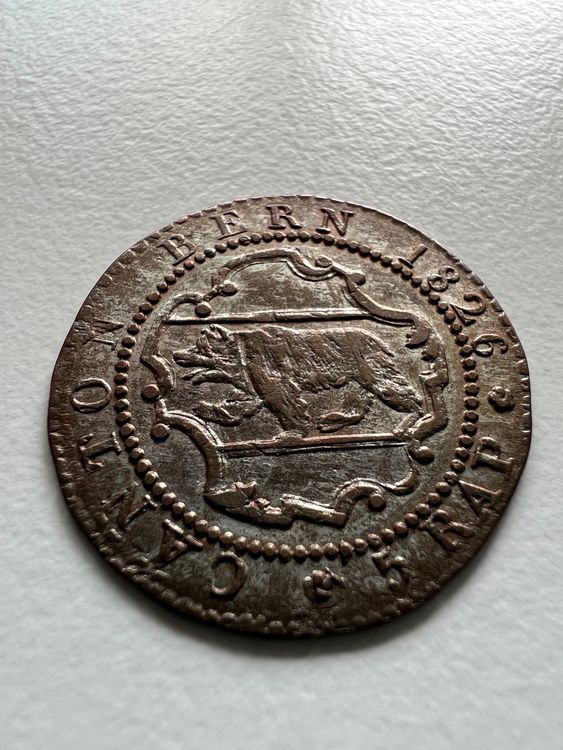 AB 1.- CHF!! Kantonsmünze Bern 1826 Perlkreis | Kaufen auf Ricardo