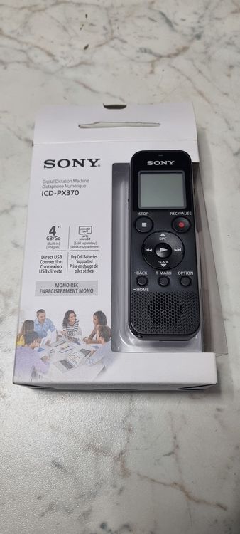 Sony ICD-PX370 Mono Digital Voice Recorder with Built-In USB (Neu ...