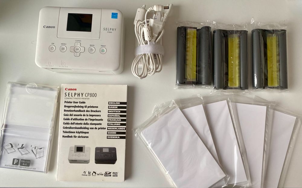 Canon Selphy CP800 Fotodrucker - mit viel Papier & Tinte (Gebraucht) in ...