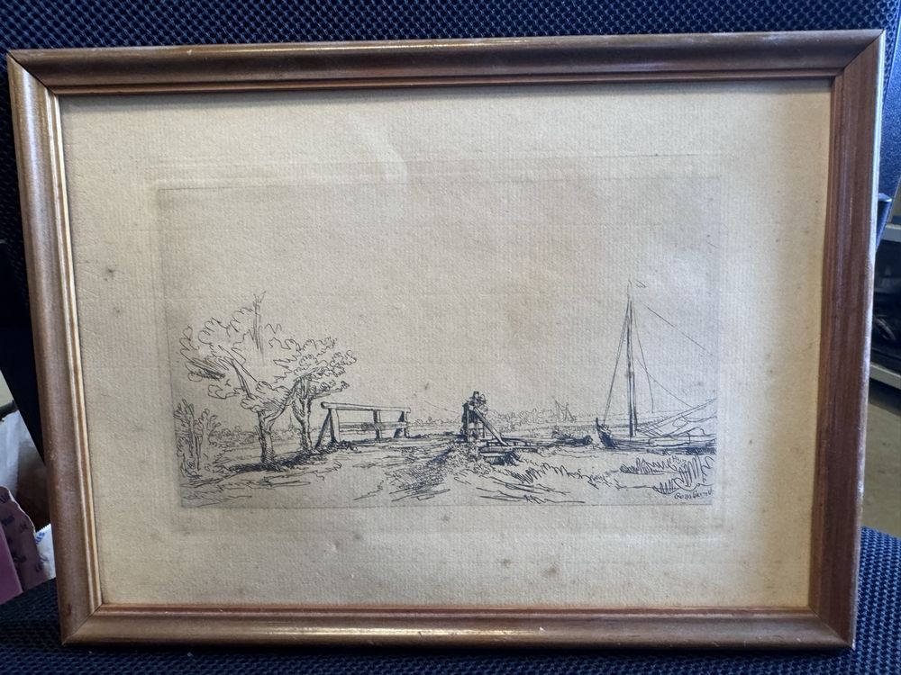 Rembrandt Radierung, | Kaufen auf Ricardo