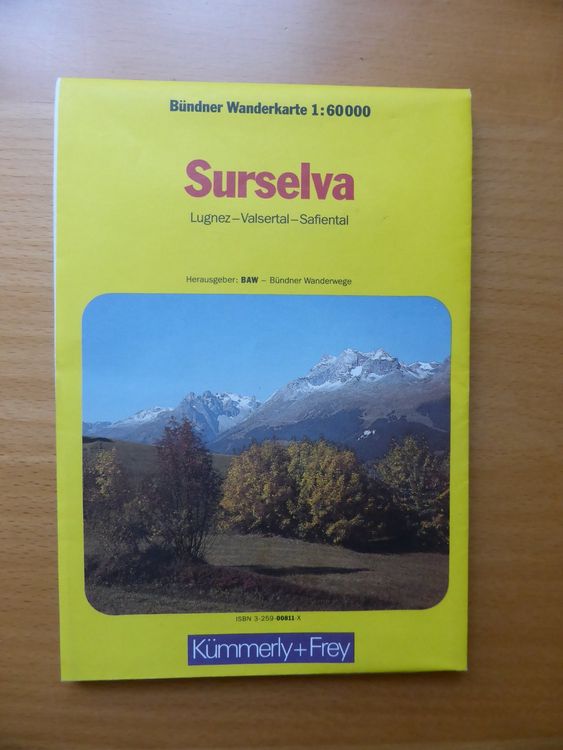 Wanderkarte Surselva Vals Safien - Kümmerly+Frey 1:60'000 (Neu (gemäss Beschreibung)) in ...