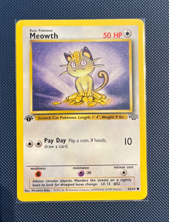 Pokemon Jungle - Meowth 56/64 1st Edition EN (Gebraucht) in Hünenberg ...