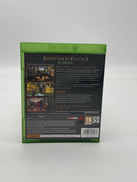 Xbox One „Baphomets Fluch 5 – Der Sündenfall“ (Gebraucht) in Kloten für ...