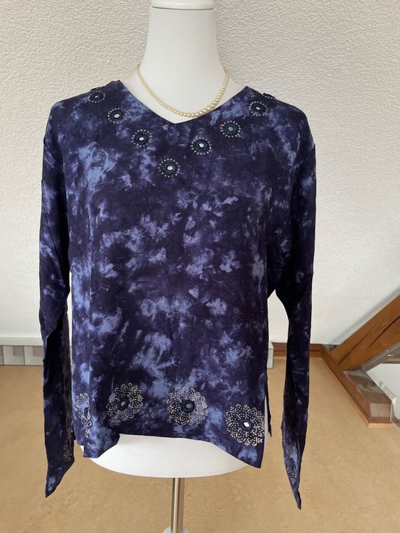 Batikshirt Gr.1Size blau mit Spiegeln / Neu / Boom Baba (Neu (gemäss ...