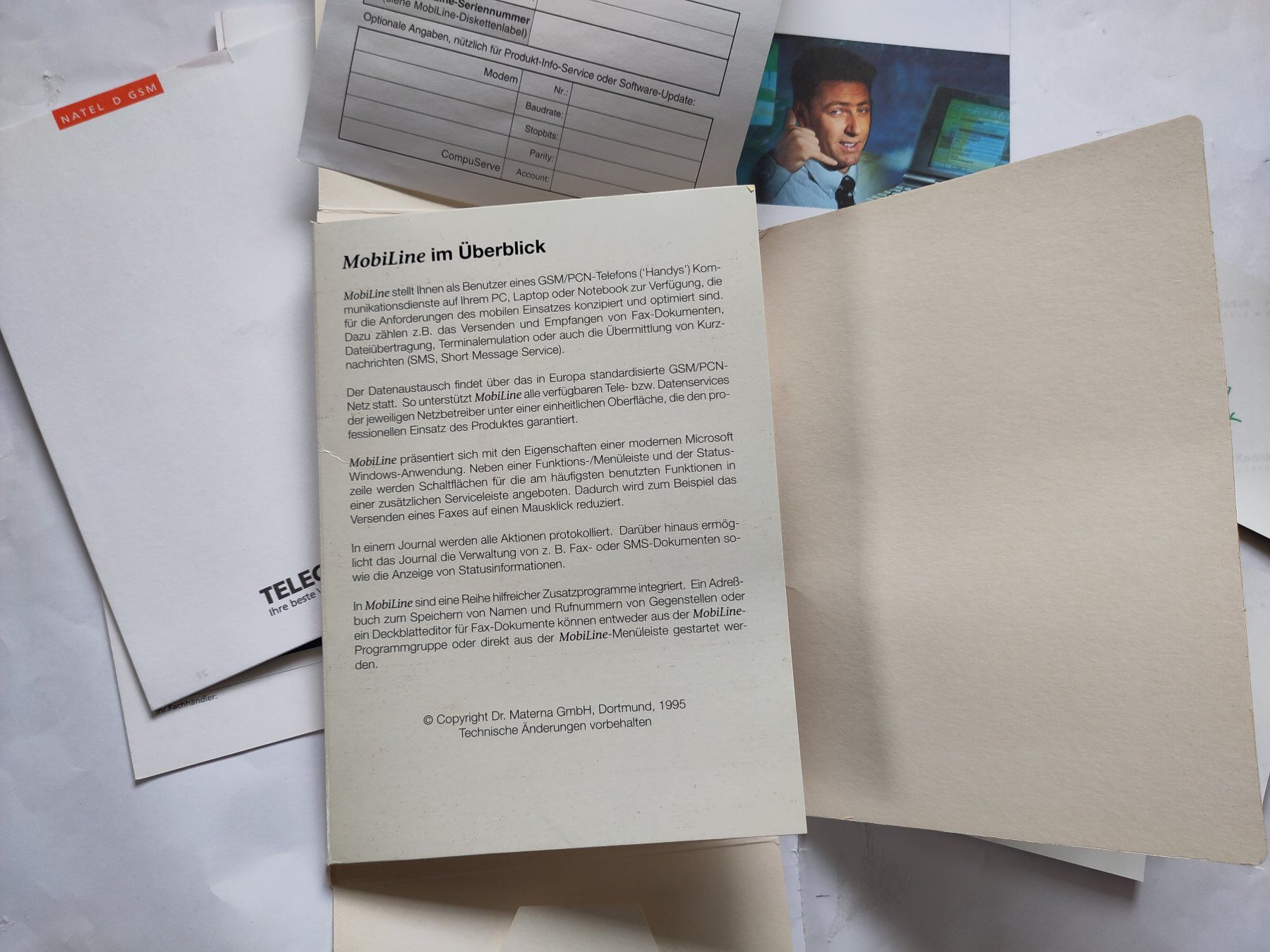Natel C und Natel D Prospekte und 4 Pressefotos von 1995 (Gebraucht) in ...