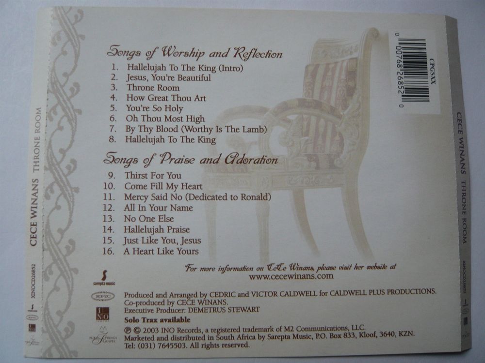 CECE WINANS Throne Room & Cece Winans | Kaufen auf Ricardo